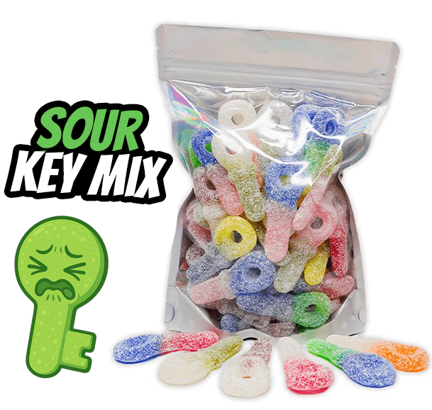 Sour Keys Mix - Zure Sleutel Snoepmix Bestellen – Candywrap.nl