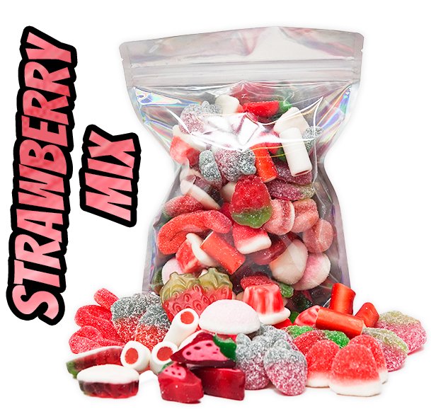 Strawberry Mix - Snoepmix met Aardbeismaak | Candywrap.nl