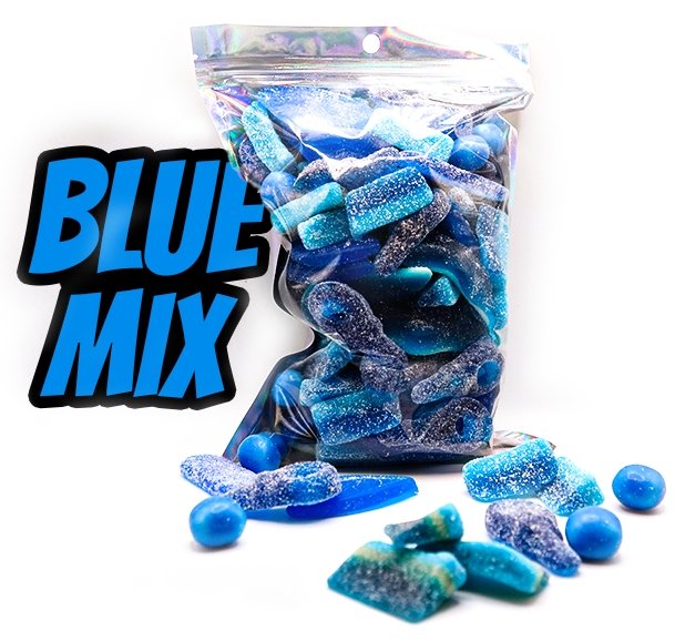 Blue Mix Sweet Bag - Blauw Snoep Bestellen | Candywrap.nl
