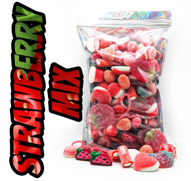 Strawberry Mix - Snoepmix met Aardbeismaak | Candywrap.nl